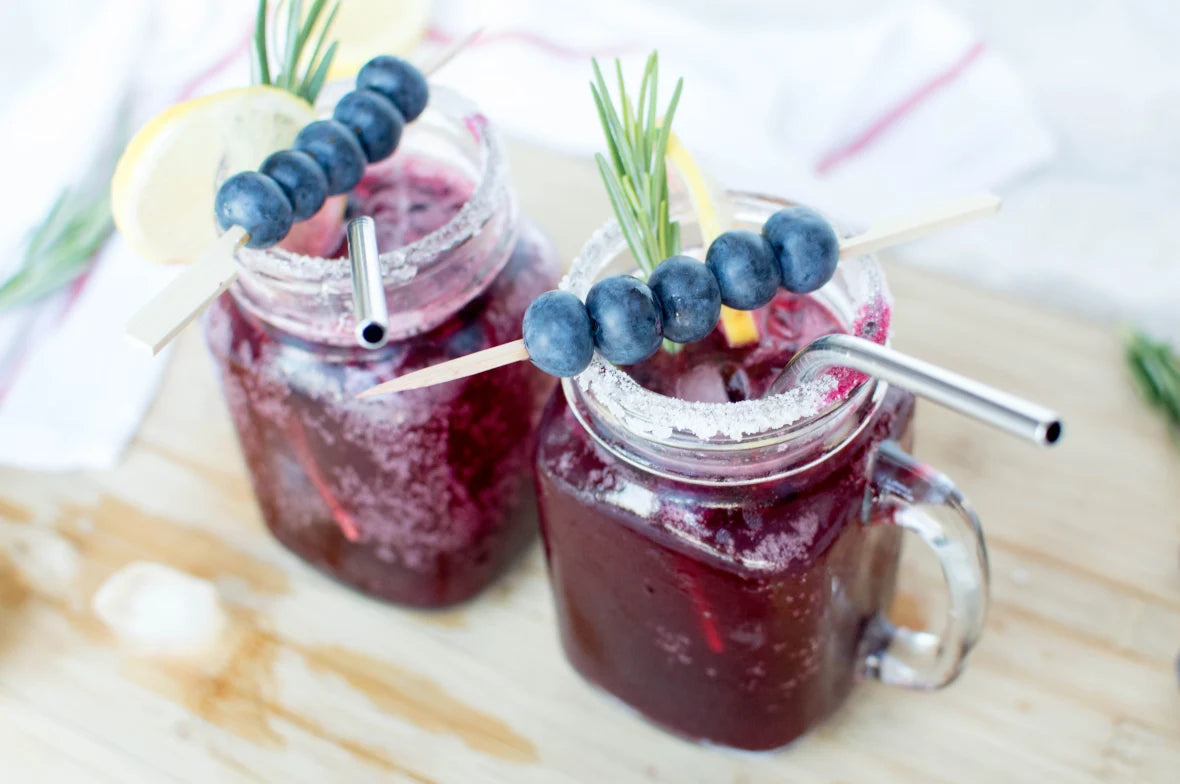 Blueberry tonic mocktail 🫐